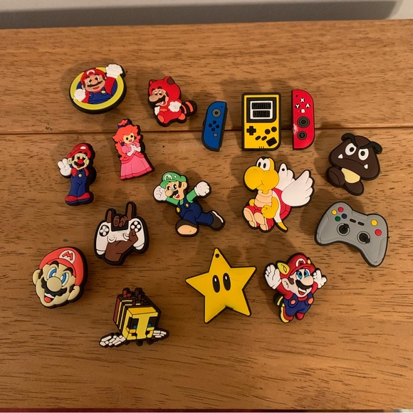 CROCS | Shoes | Croc Shoe Charms Jibbitz Video Game Super Mario ...
